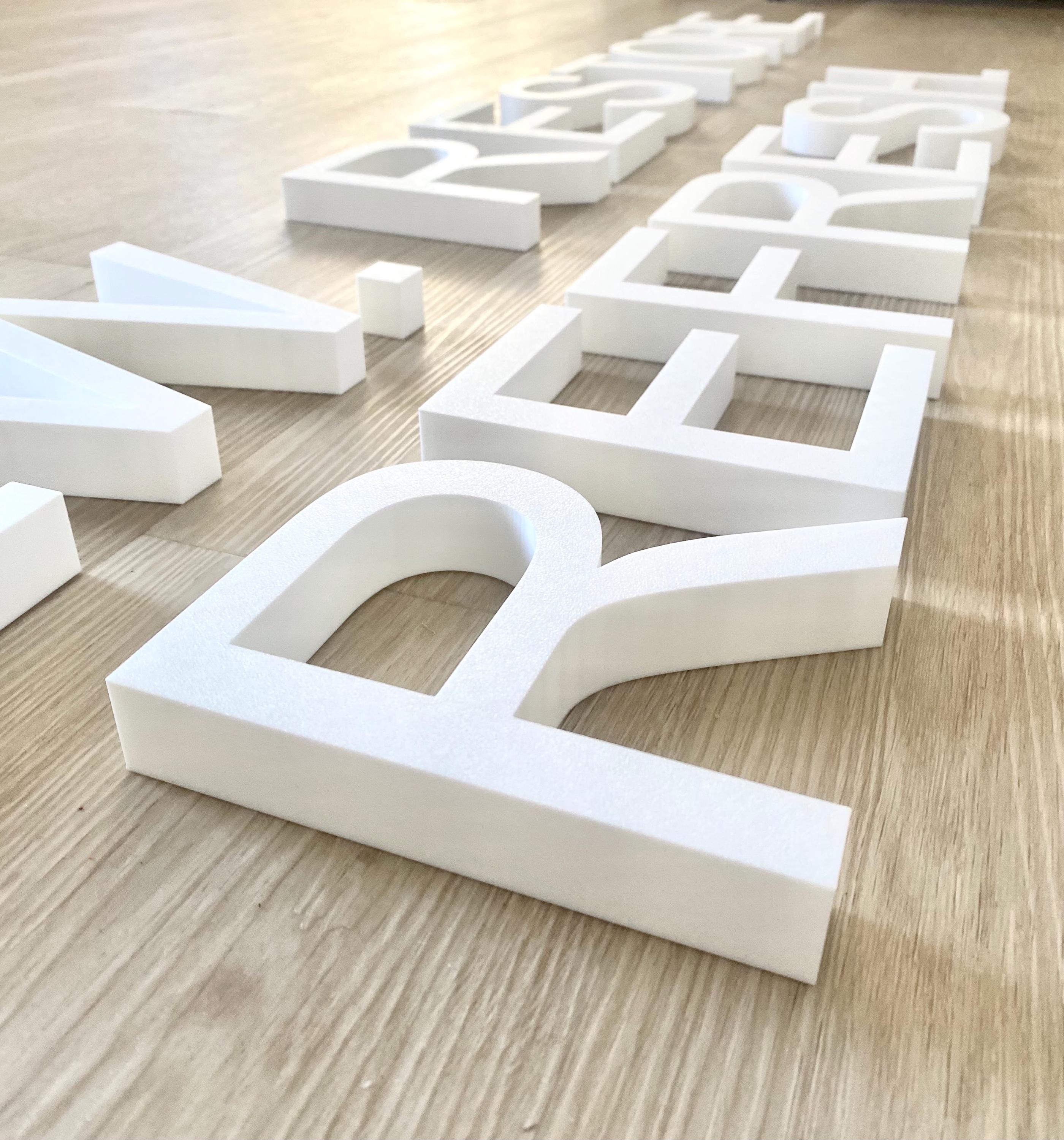 Thick Custom Letter Sign Customizable Stand up Letters Any Font Custom ...