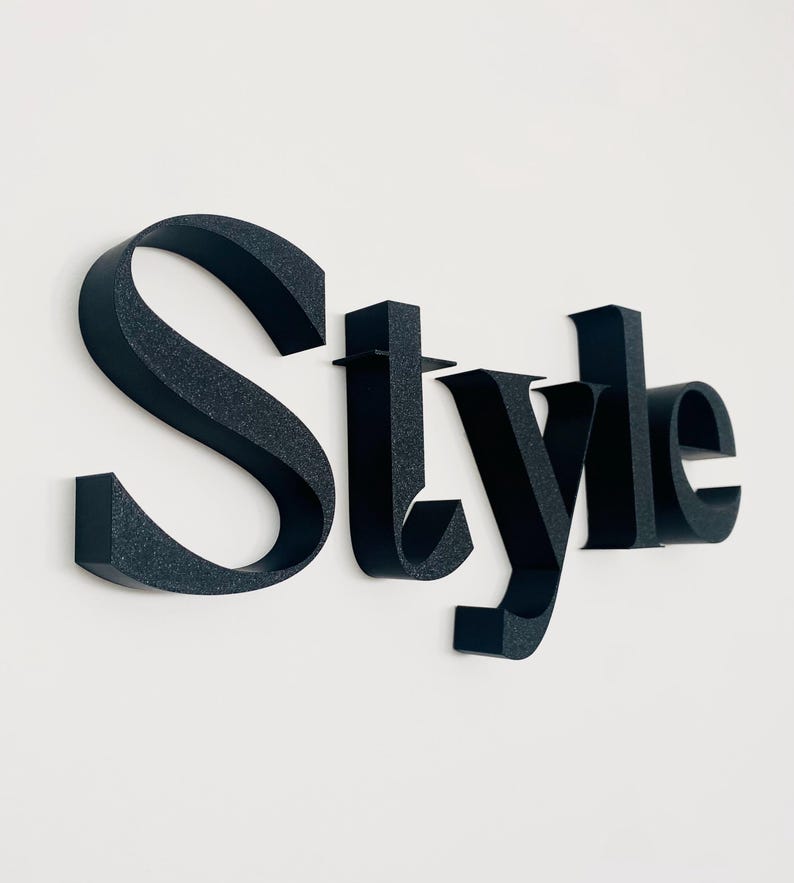 Thick Custom Letter Sign Customizable Stand up Letters Any Font Custom ...