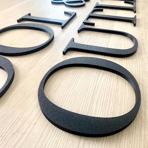 Custom 3D Letter Sign Customizable Black 3D Letters Print Any Font ...