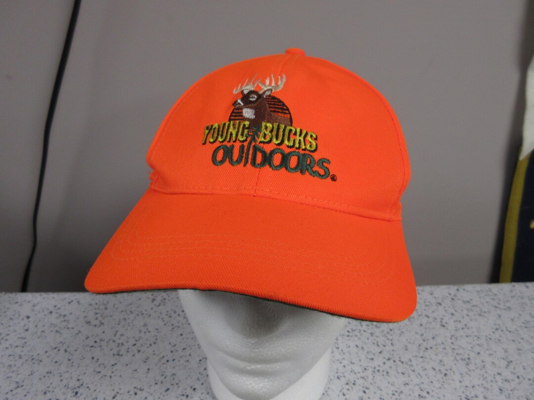 Retro BUCKMASTERS Young Buck Hunters Blaze Orange Hat Embroidered NICE ...