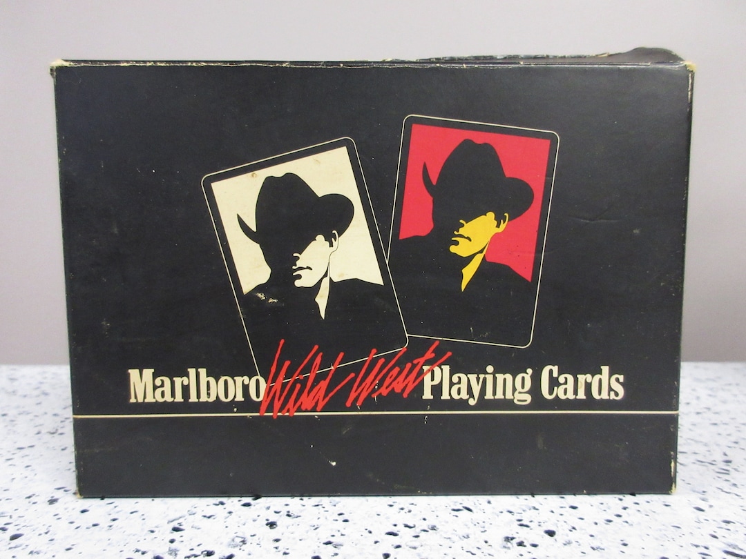 Vintage 1990's Marlboro Man WILD WEST Playing Card Set - Etsy