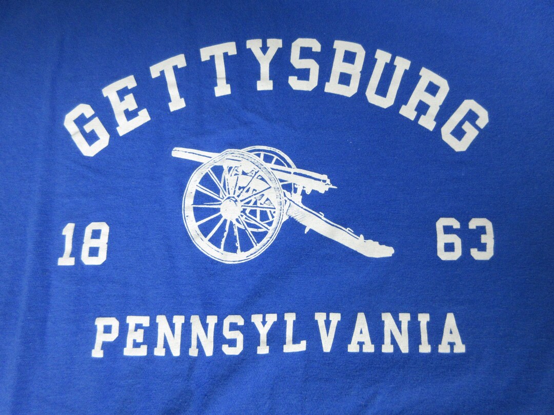 Vintage 1990's GETTYSBURG PA 1863 Short Sleeve Tee Shirt Civil War No ...