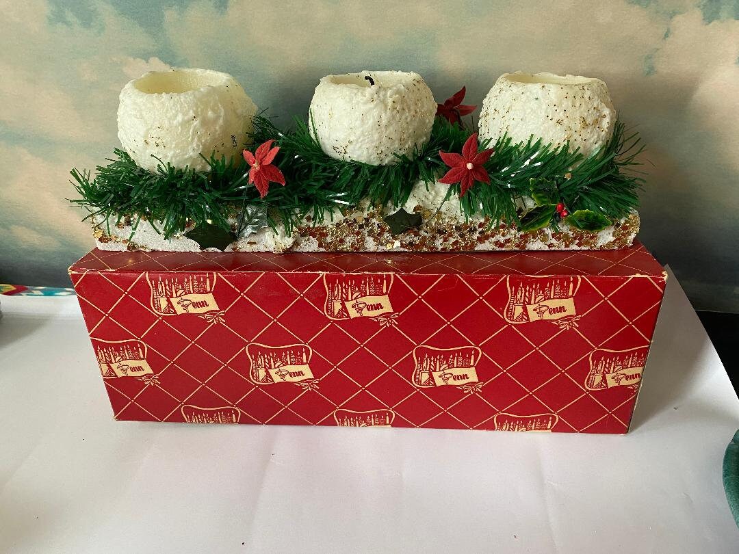 Penn Wax Works 3 Candle Snow-ball Log - Etsy