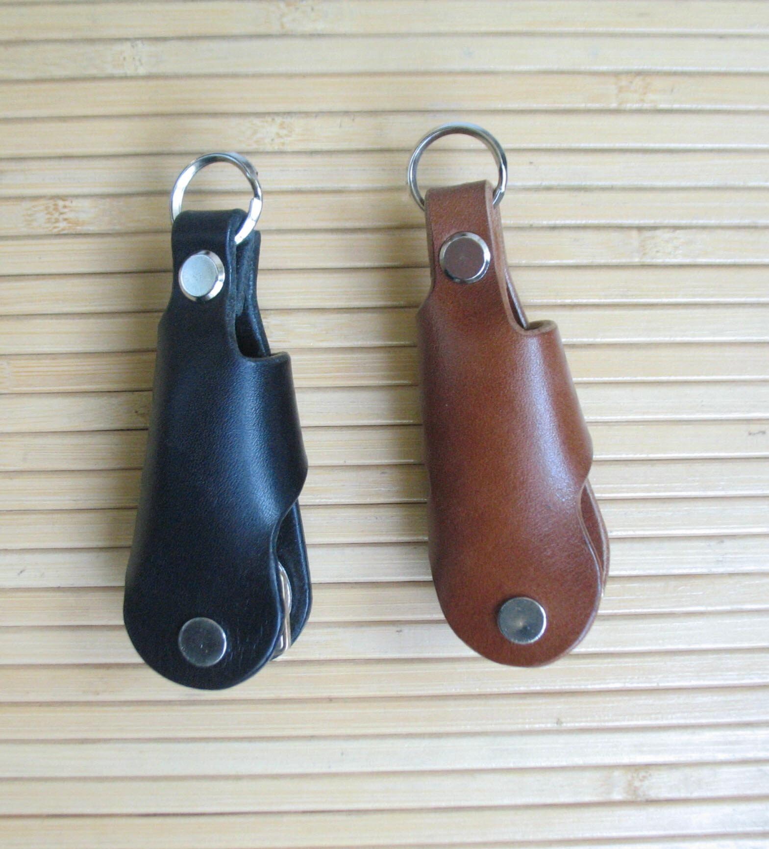 Leather Key Holder Leather Key Case Key Cover Leather Key Fob - Etsy