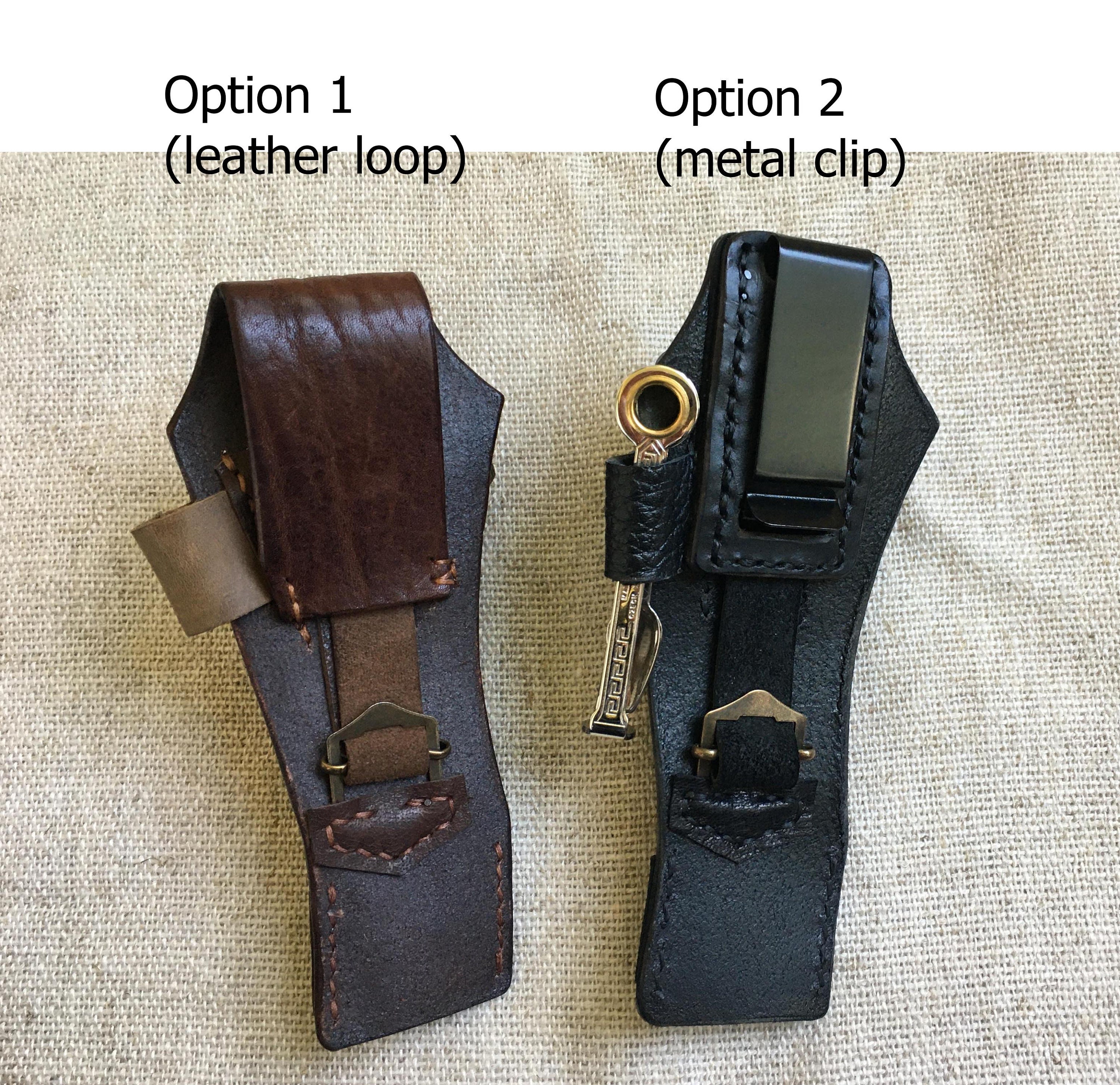 Universal Pipe Belt Holster Leather Smoking Pipe Belt Holder Leather ...