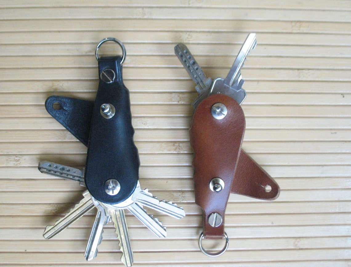 Leather Key Holder Leather Key Case Key Cover Leather Key Fob - Etsy