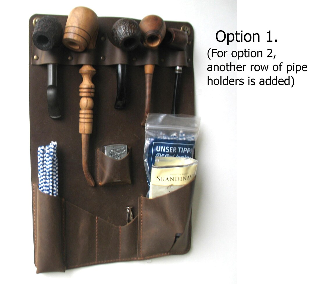 Wall Rack Organizer for Smoking Pipes and Accessories Leather Rack for ...