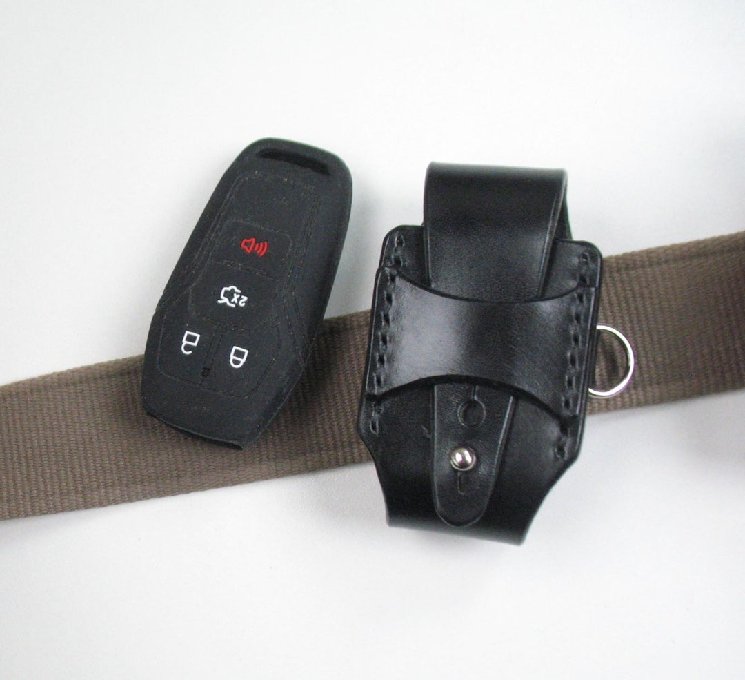 Leather Smart Car Key Holster: Minimalist Belt Case - Etsy