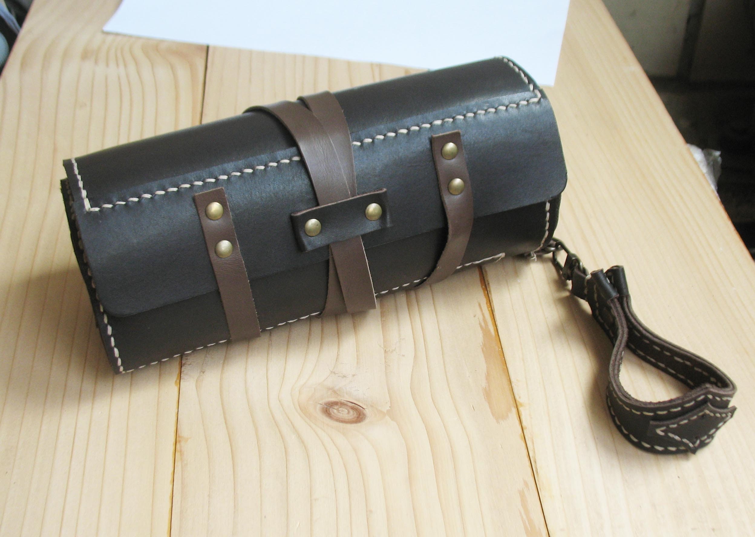 Large Leather Pipe Roll Roll for Two Smoking Pipes Travel - Etsy