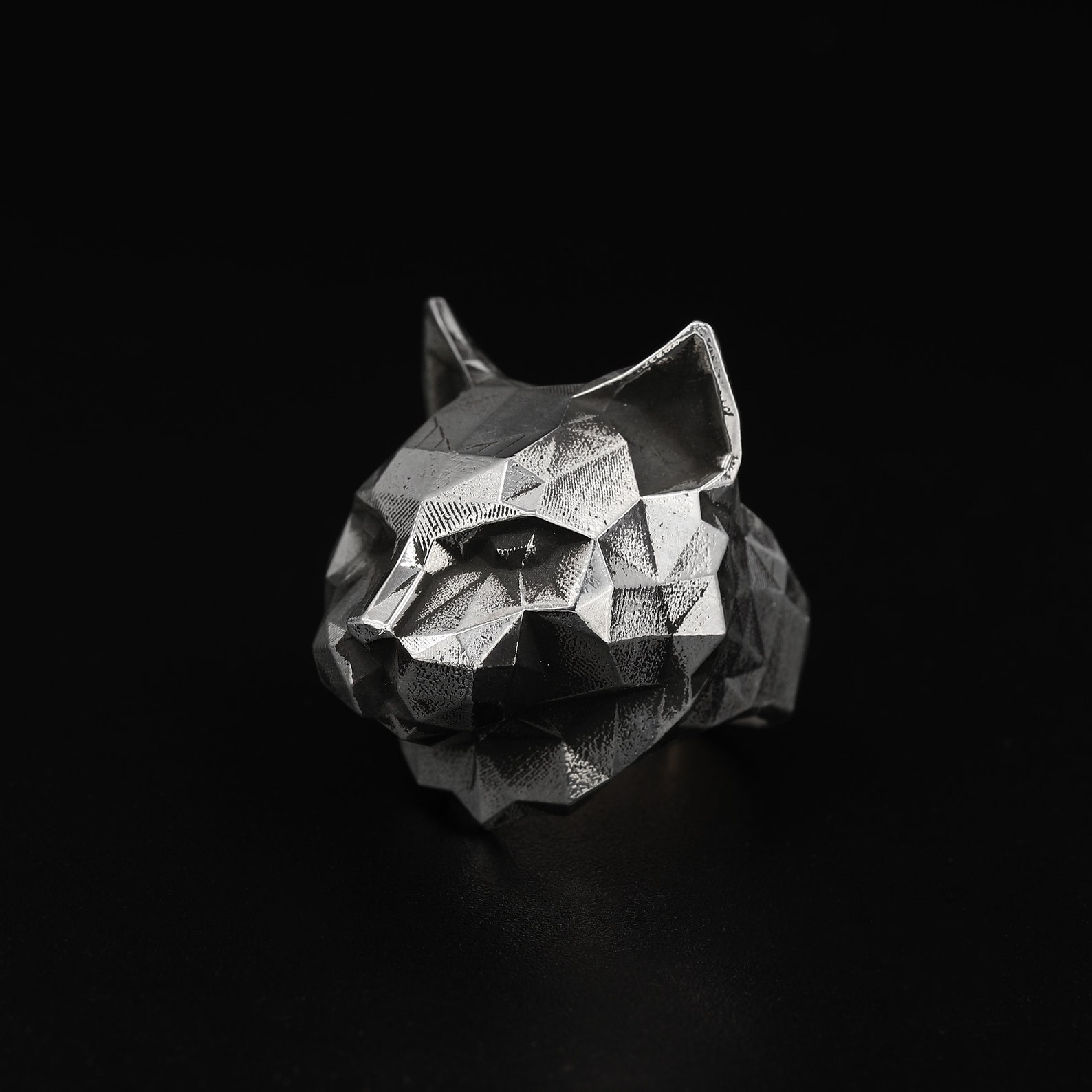 CAT RING Sterling Silver Vvilk - Etsy