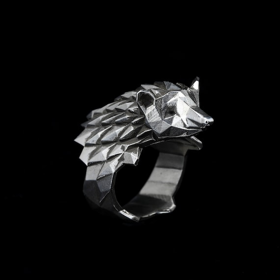 HEDGEHOG RING Sterling Silver Vvilk - Etsy