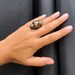 GORILLA RING- Sterling Silver 925 Geometric African Gorilla Head ...