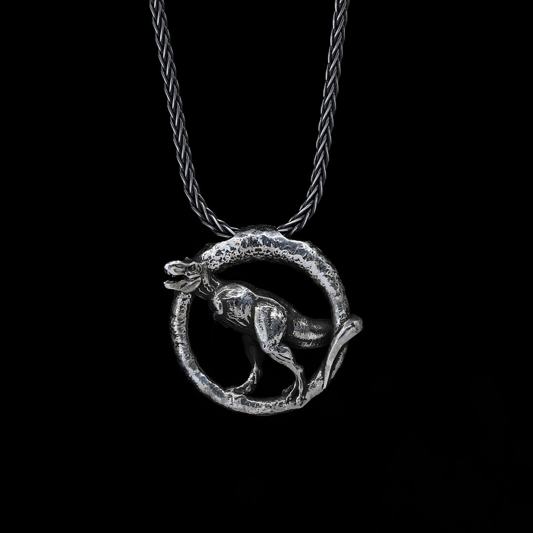 T-REX PENDANT- Solid Sterling Silver 925 Tyrannosaurus Rex Necklace ...