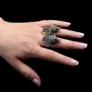 HEDGEHOG RING- Sterling Silver- Vvilk - Etsy