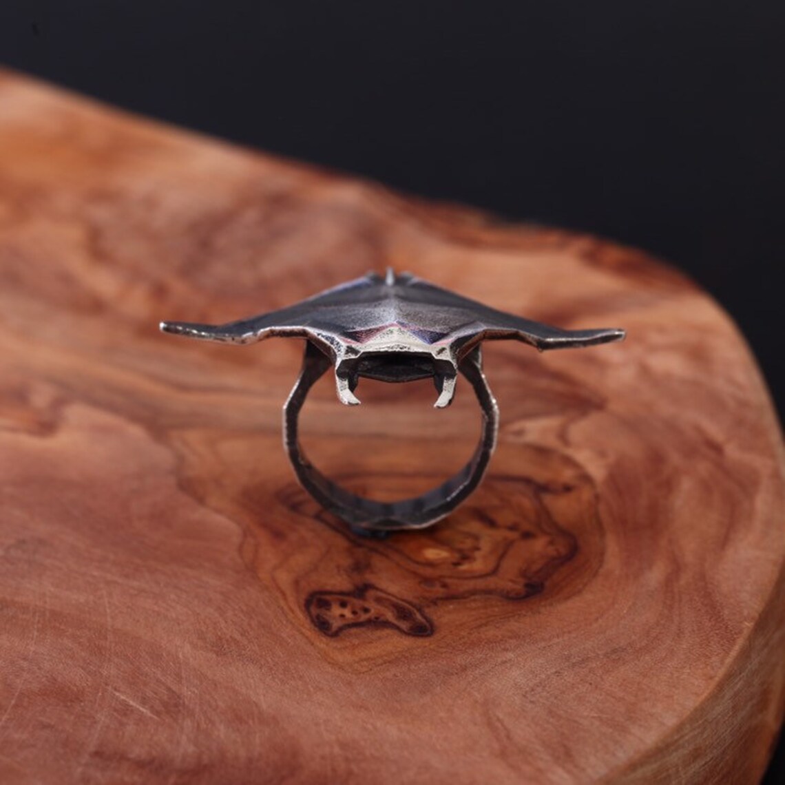 MANTA RAY RING Sterling Silver Vvilk - Etsy