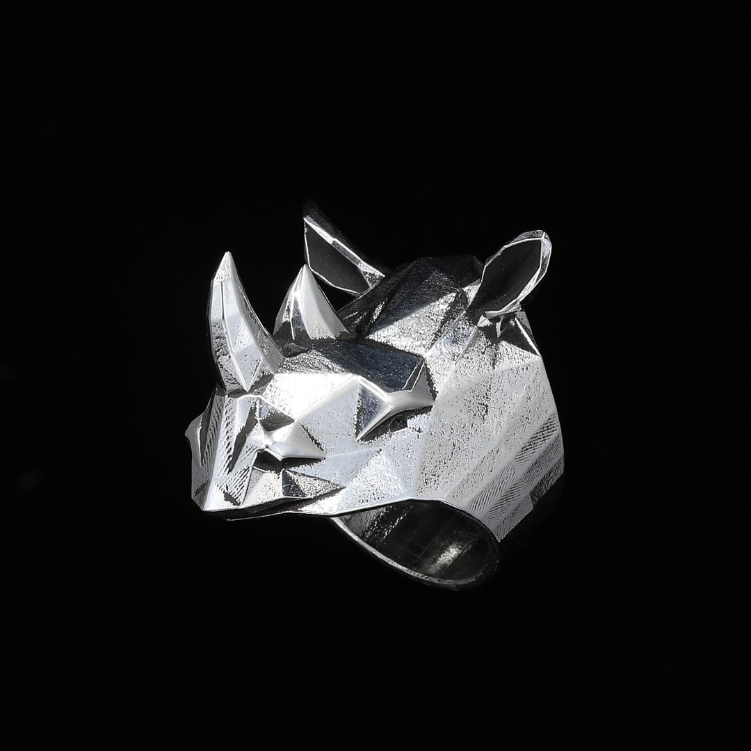RHINOCEROS RING- Sterling Silver- Vvilk - Etsy