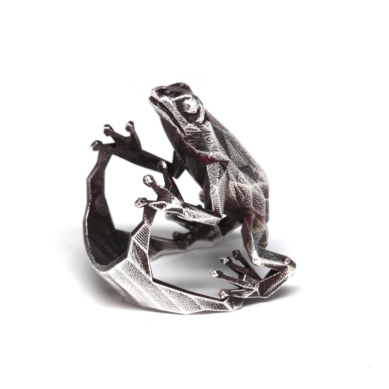 TREE FROG Ring Sterling Silver Vvilk | Etsy