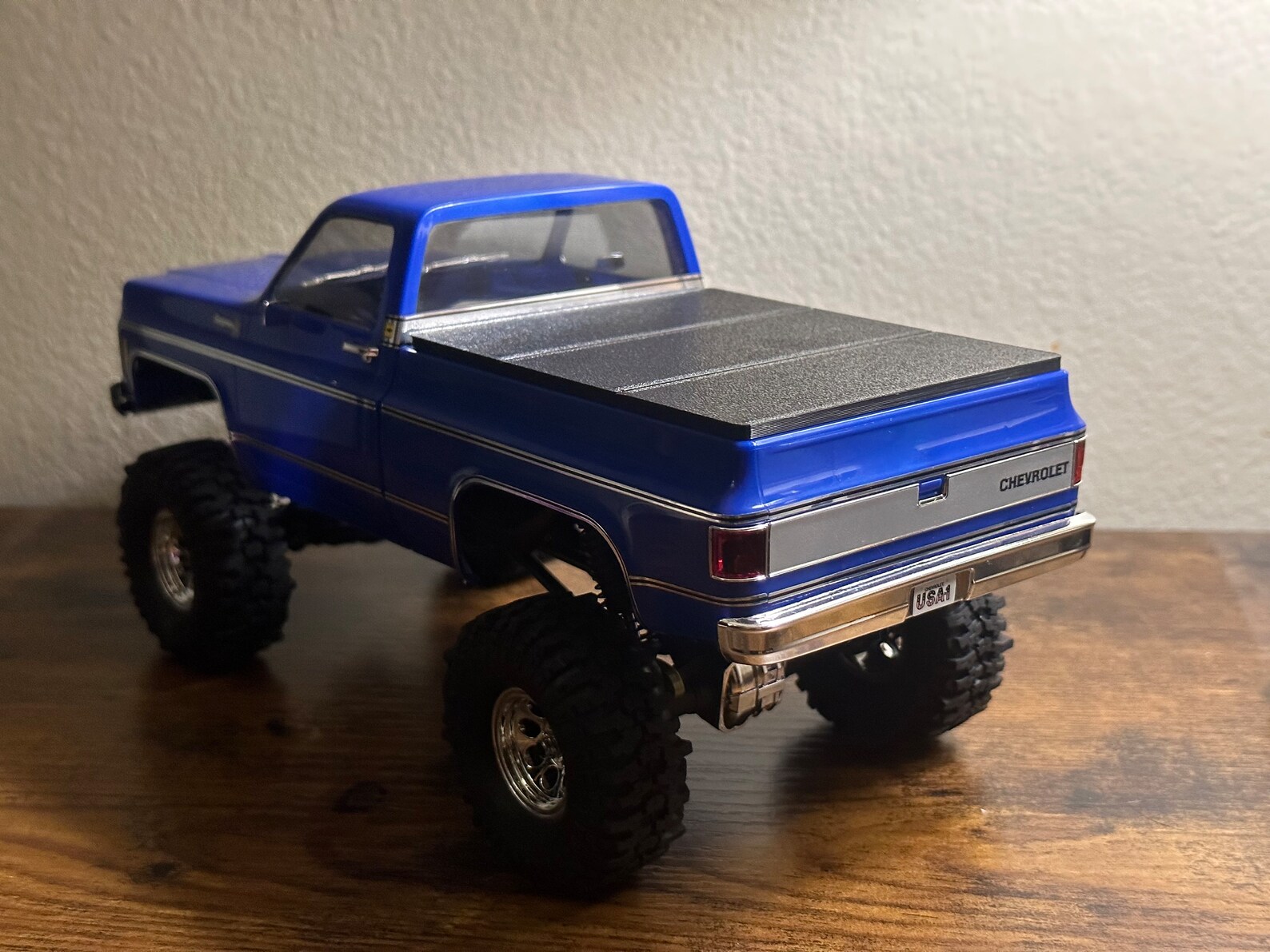 1/18 Crawler Pick-up Bed Cover (compatible With Traxxas Trx-4m Chevy ...