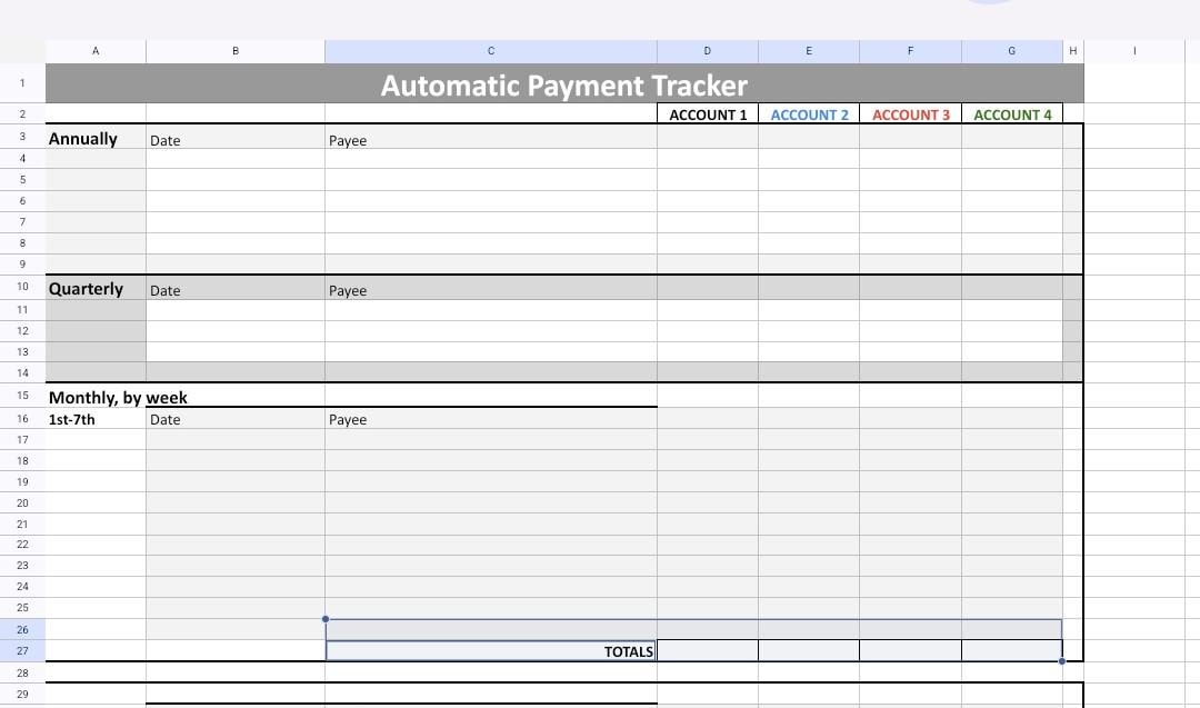 Automatic Payment Tracker - Etsy