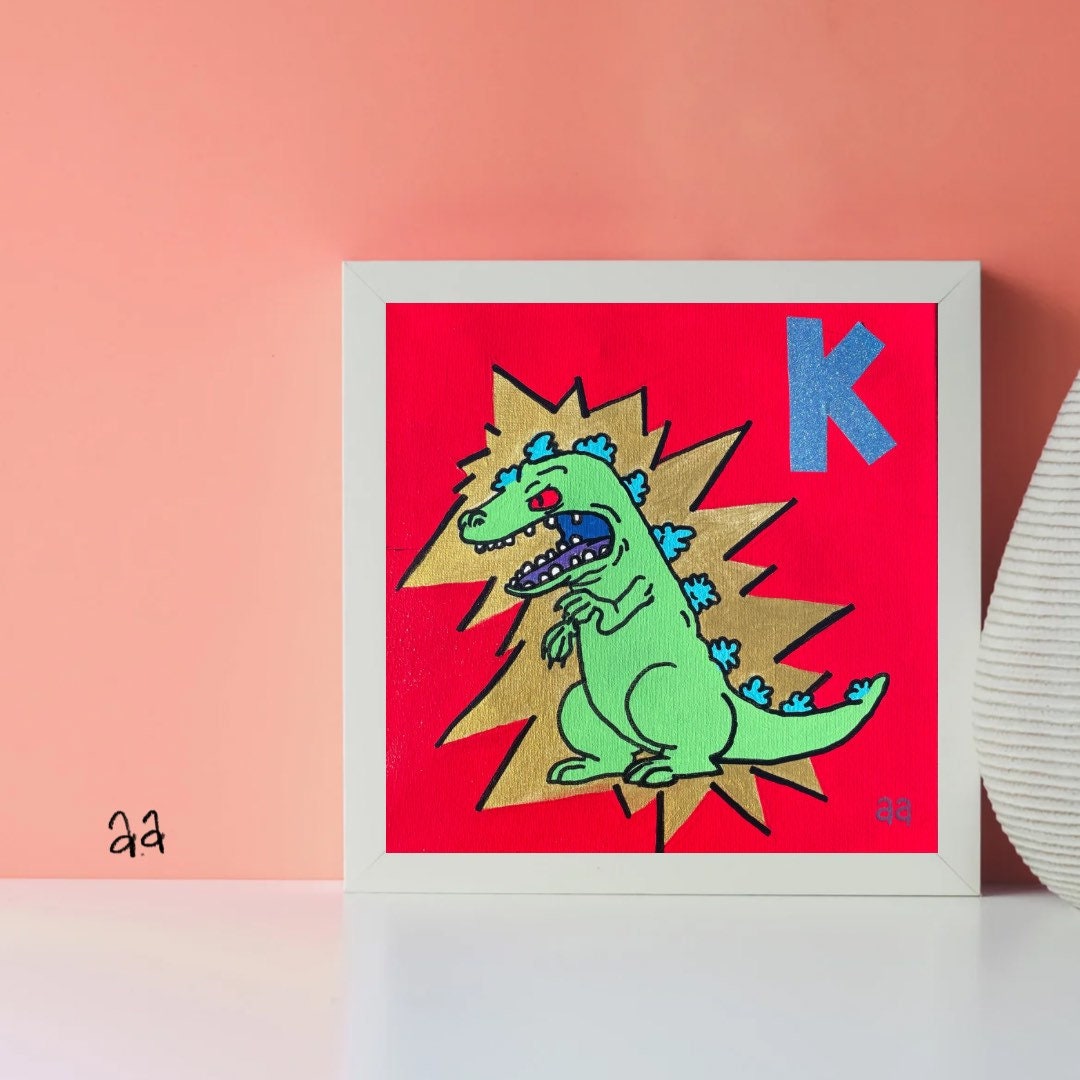 Original Cartoon Acrylic Paintings 8x8 Canvas, 12x12 Canvas Rugrats ...