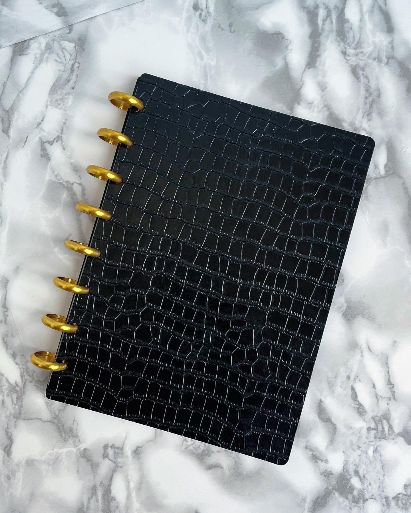 Vegan Leather Croco Discbound Cover - Etsy