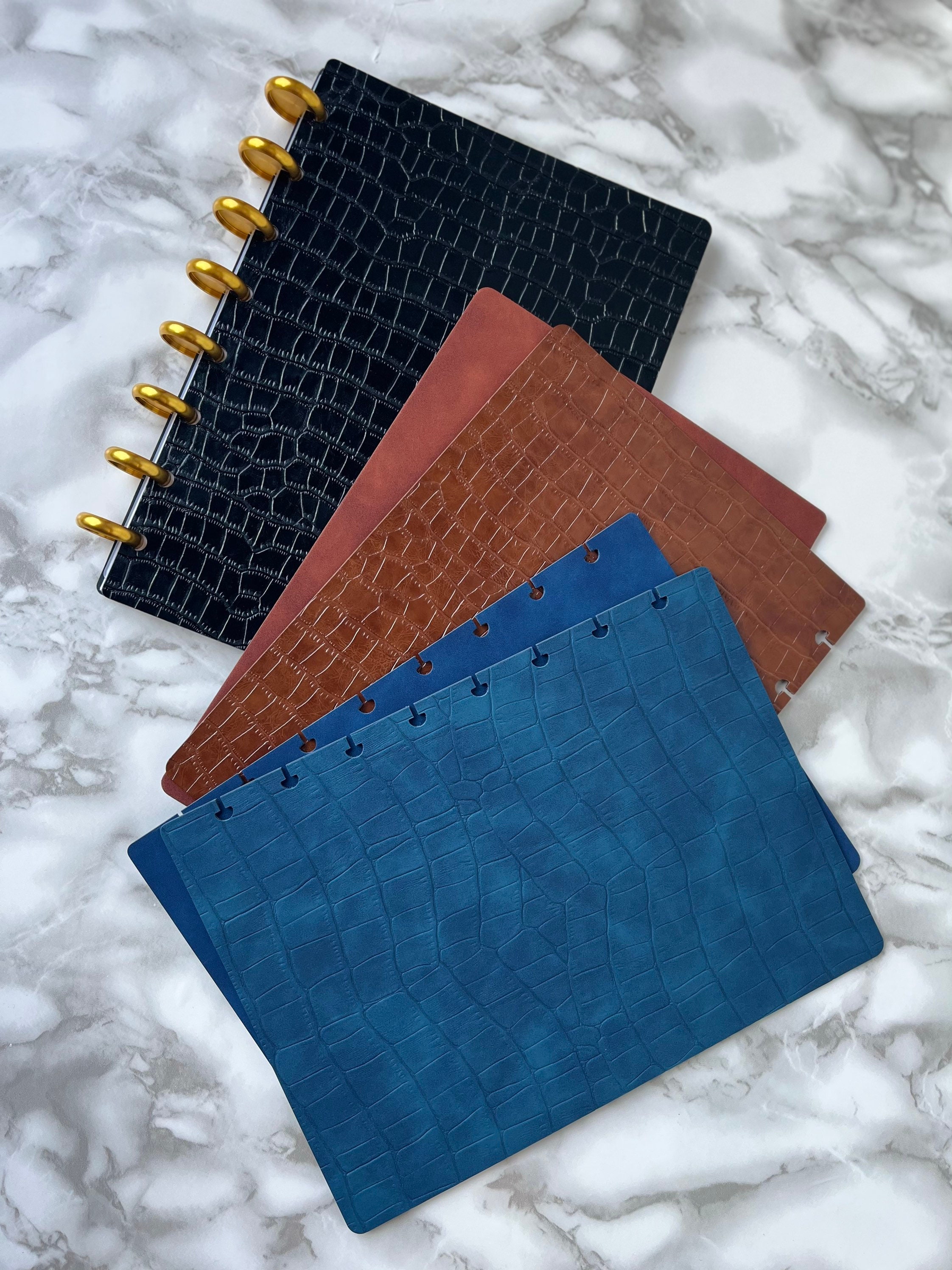 Vegan Leather Croco Discbound Cover - Etsy