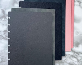 Discbound Leather Planner Cover, Personalized Planner Cover, Classic ...