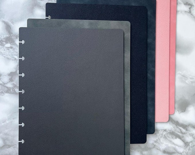 Discbound Leather Planner Cover, Personalized Planner Cover, Classic ...