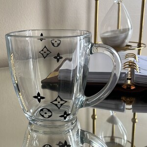 Luxe-inspired Glass Mug | Minimalist | Luxe | - Etsy