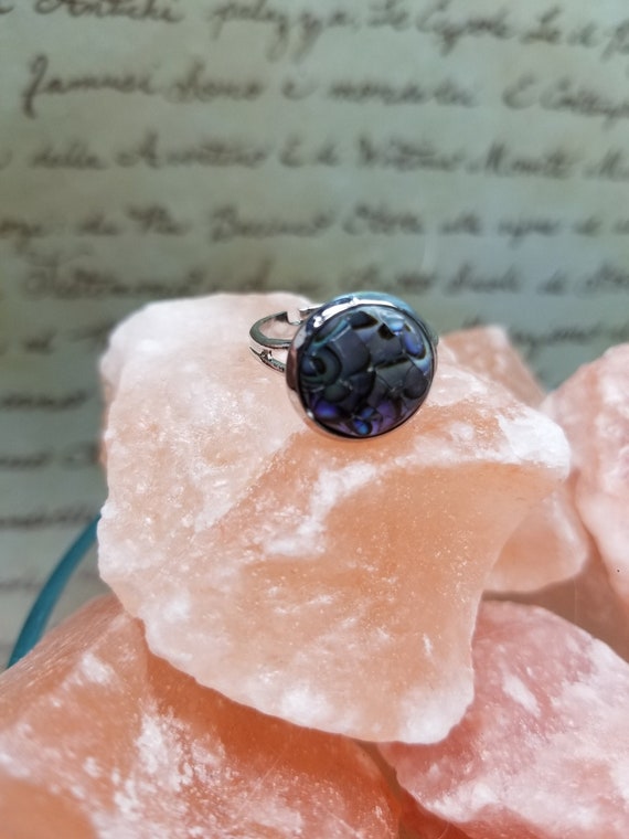 Cute Small Adjustable OOAK Boho Style Colorful Abalone | Etsy