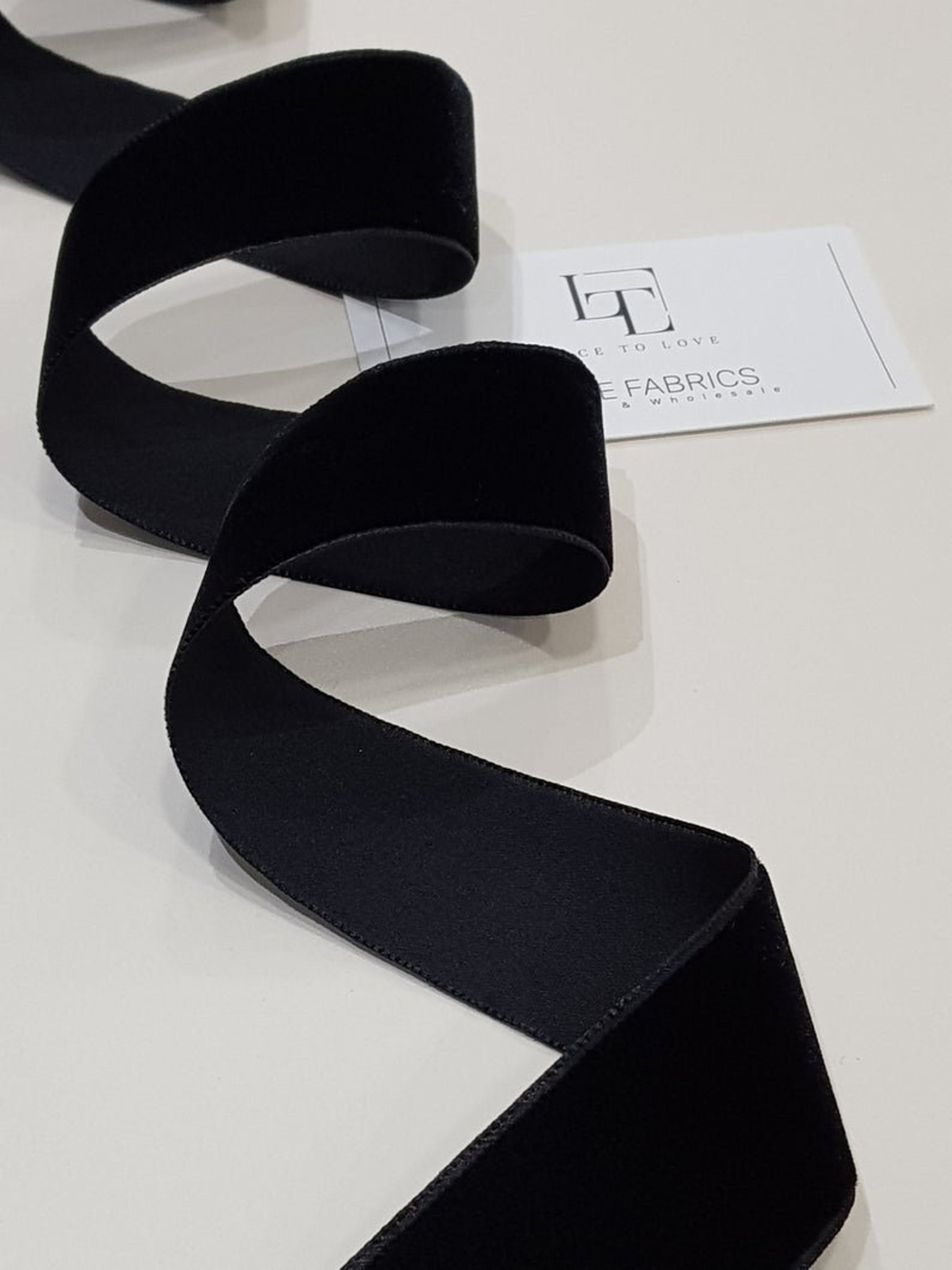 Black Velvet Ribbon by the Yard, Narrow Velvet Ribbon Black, Velvet ...