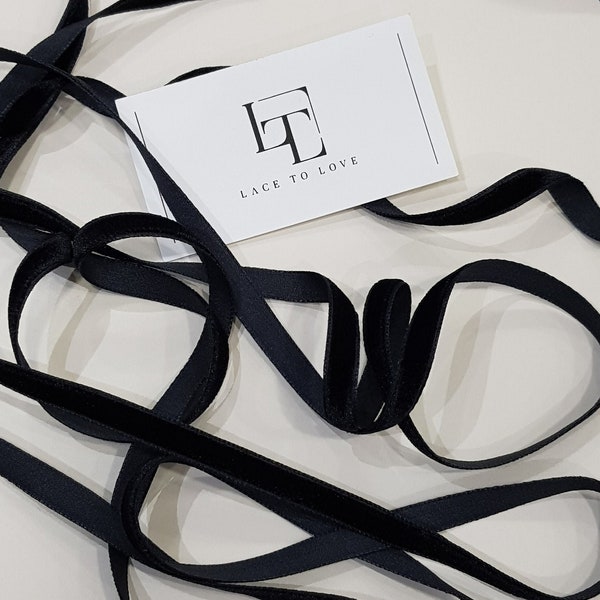 Black Velvet Ribbon - Etsy