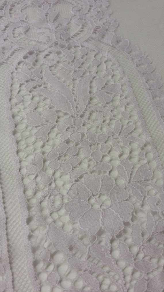 Light lilac lace fabric by the yard French Lace Chantilly Lace | Etsy