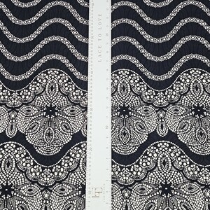 Black Macrame Lace Fabric From Europe, Sold by the Yard, LN9702 - Etsy