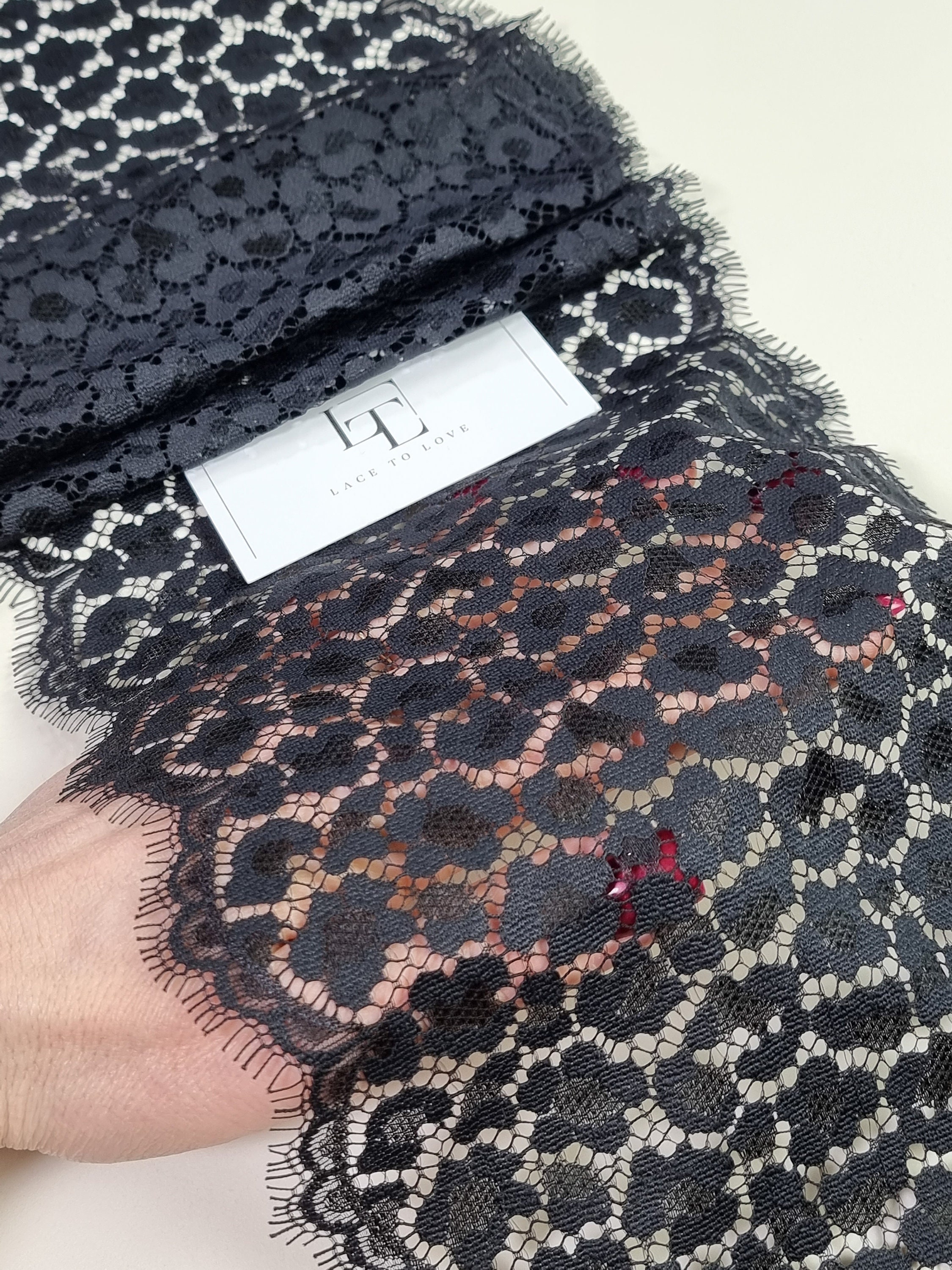 Black Lace Trimming, Alencon Lace, Garter Lace, Evening Dress Lace ...