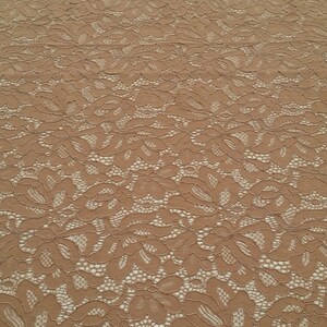 Brown Lace Fabric by the Yard, L119062 - Etsy