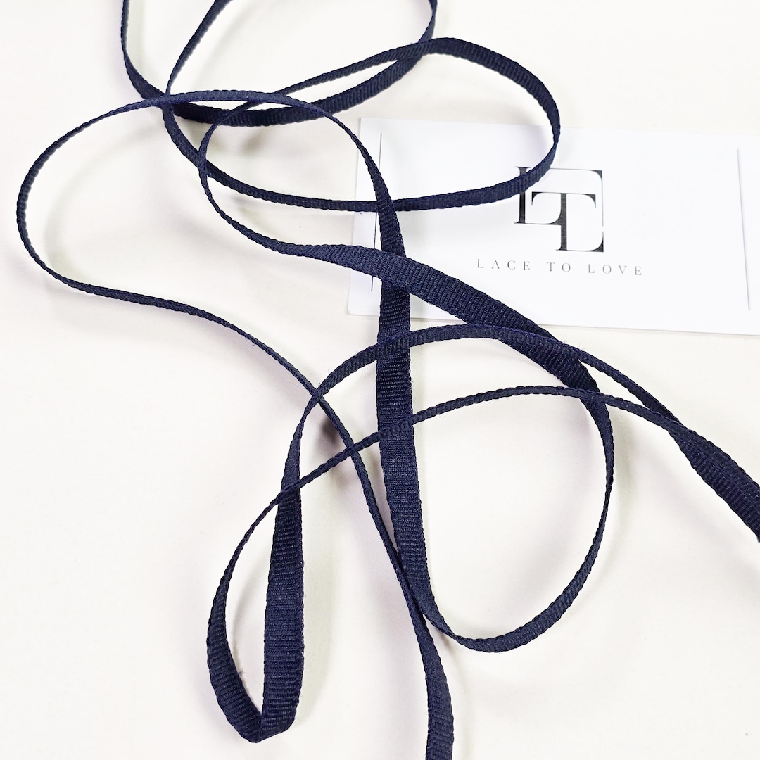 Navy Blue Grosgrain Band, Dark Blue Ribbed Grosgrain Bows Tape, Deep ...