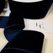 Dark Blue Velvet Ribbon Velvet Fabric Ribbon Gift Bow Hair - Etsy
