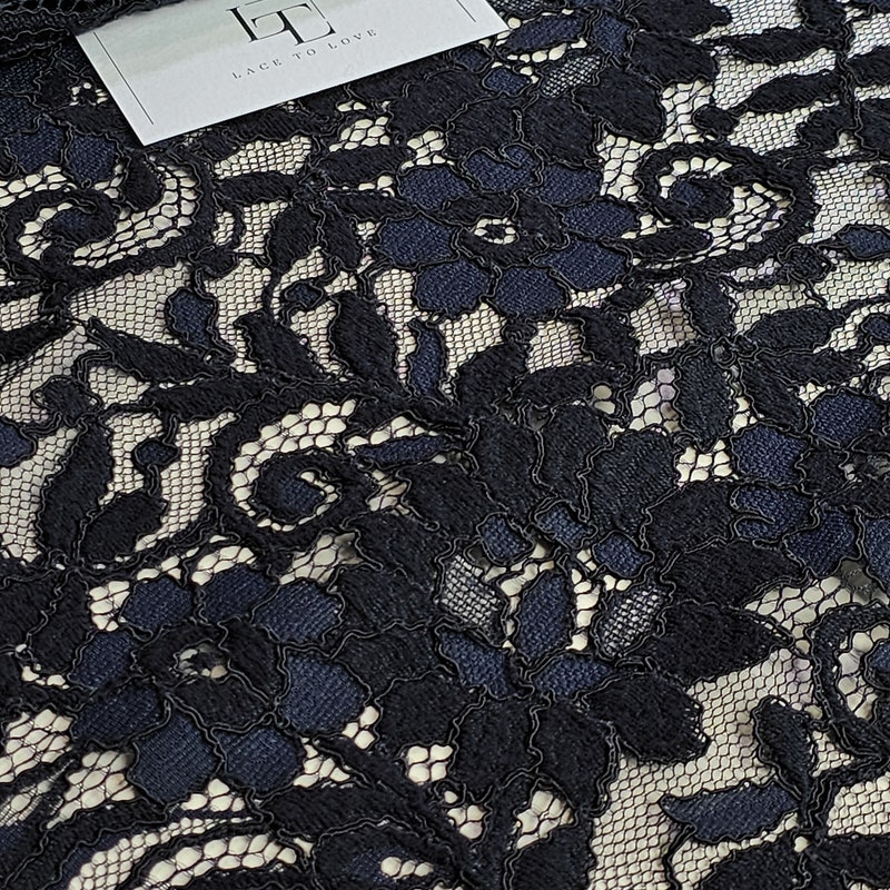 Black Guipure Lace - Etsy