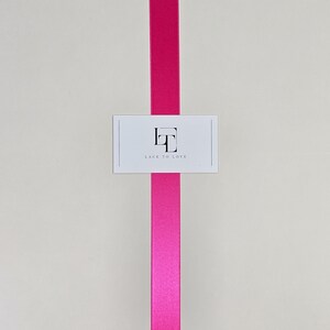 1 Inch Wide Neon Pink Shiny Decoration Ribbon Sold by the Yard ...