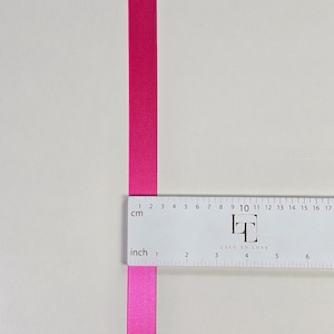 1 Inch Wide Neon Pink Shiny Decoration Ribbon Sold by the Yard ...