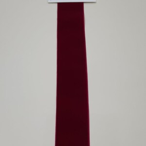 Dark Red Velvet Ribbon by the Yard, Narrow Velvet Ribbon Red, Velvet ...