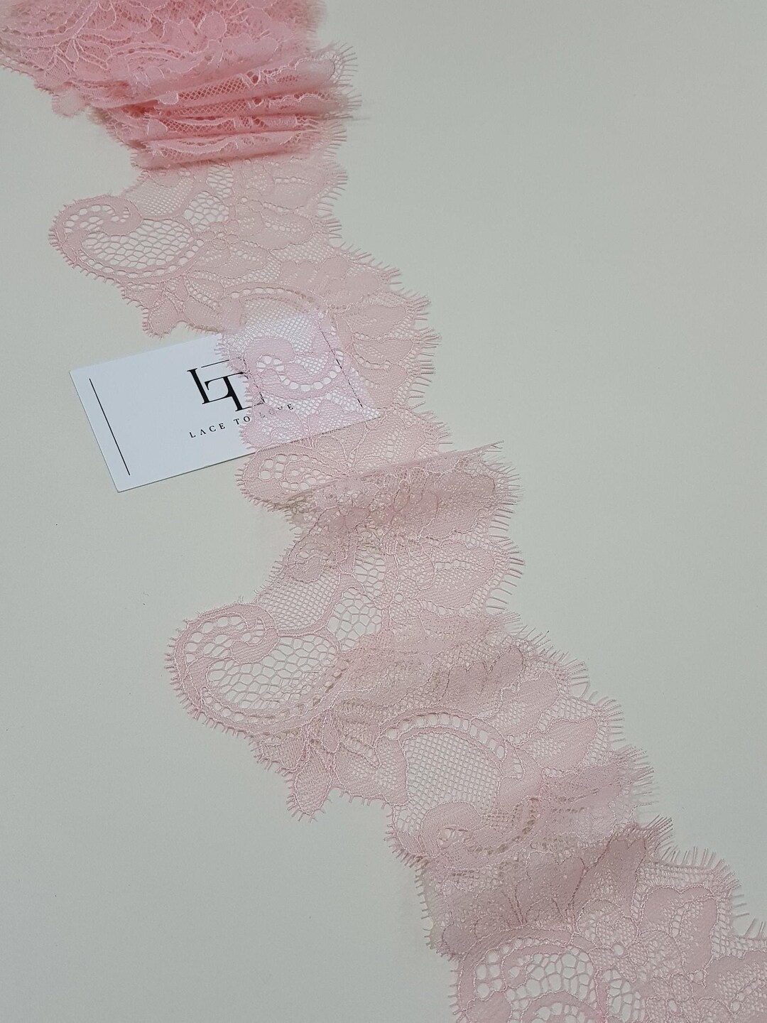 Light Pink Lace Trim, French Lace, Chantilly Lace, Bridal Lace, Wedding ...