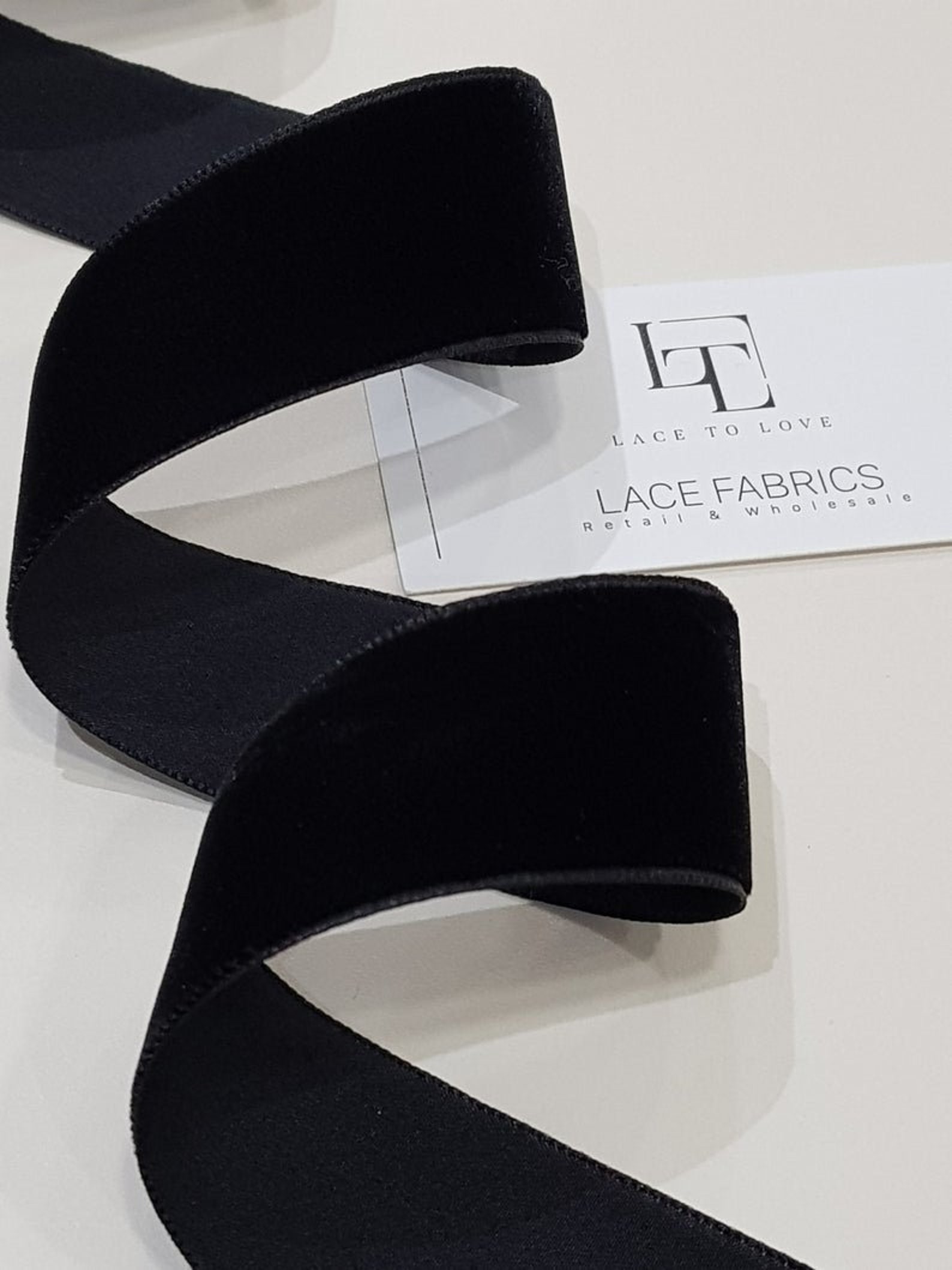 Black Velvet Ribbon by the Yard, Narrow Velvet Ribbon Black, Velvet ...