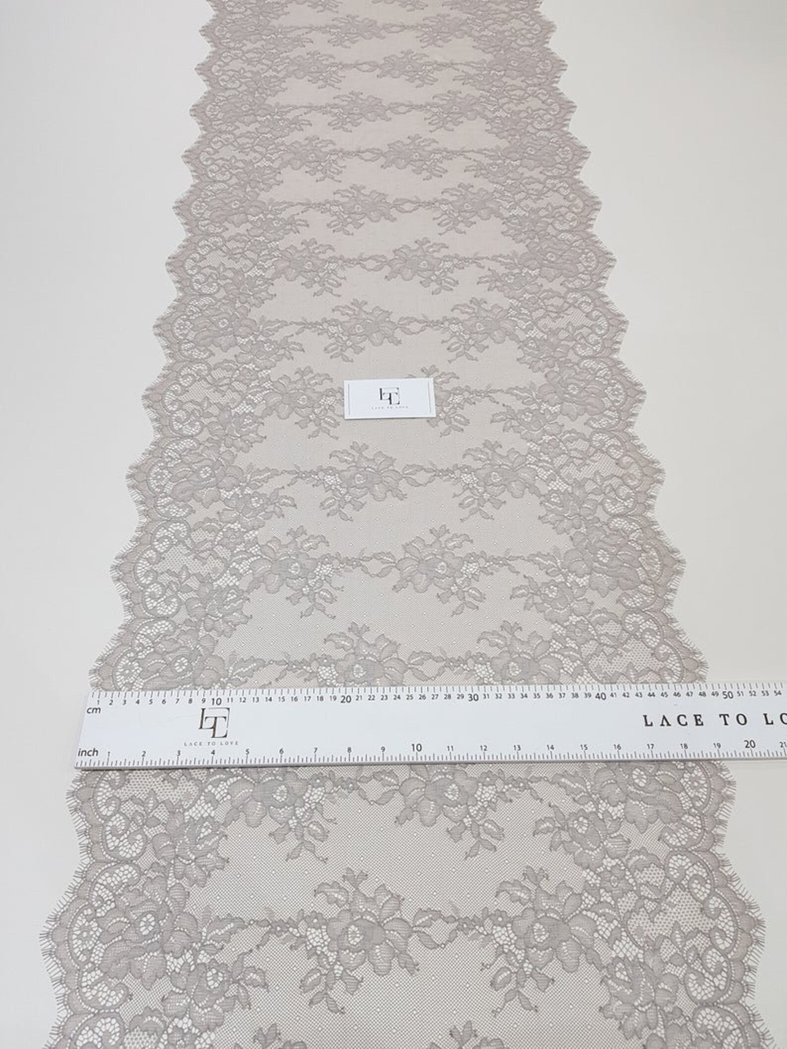 Light Gray Lace Trim French Lace Chantilly Lace Bridal | Etsy