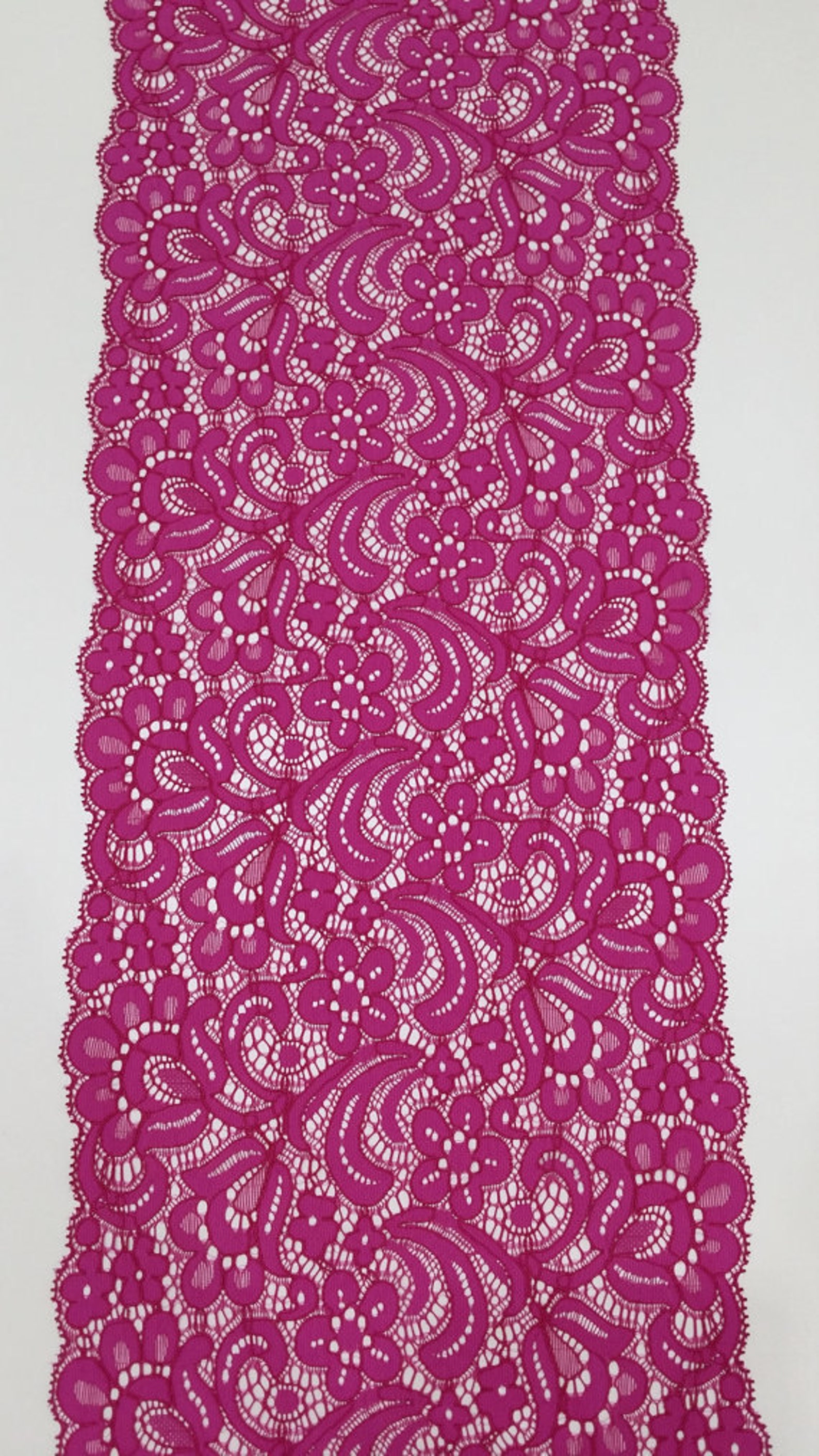 Pink lace Trim Chantilly Lace French Lace Bridal lace | Etsy