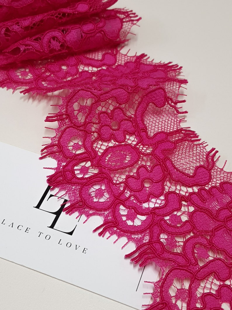 Pink Lace Trimming, Chantilly Lace French Lace, Bridal Lace, Wedding ...
