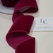 Dark Red Velvet Ribbon by the Yard, Narrow Velvet Ribbon Red, Velvet ...