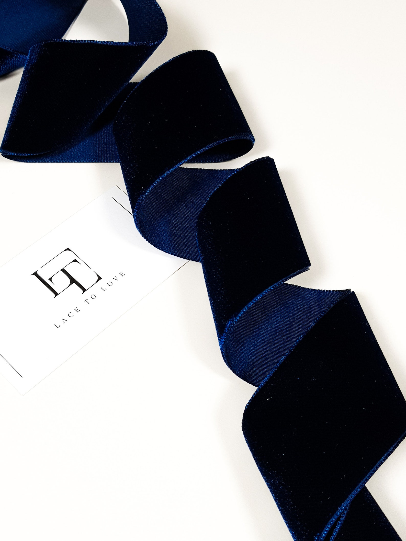 Dark Blue Velvet Ribbon Velvet Fabric Ribbon Gift Bow Hair | Etsy