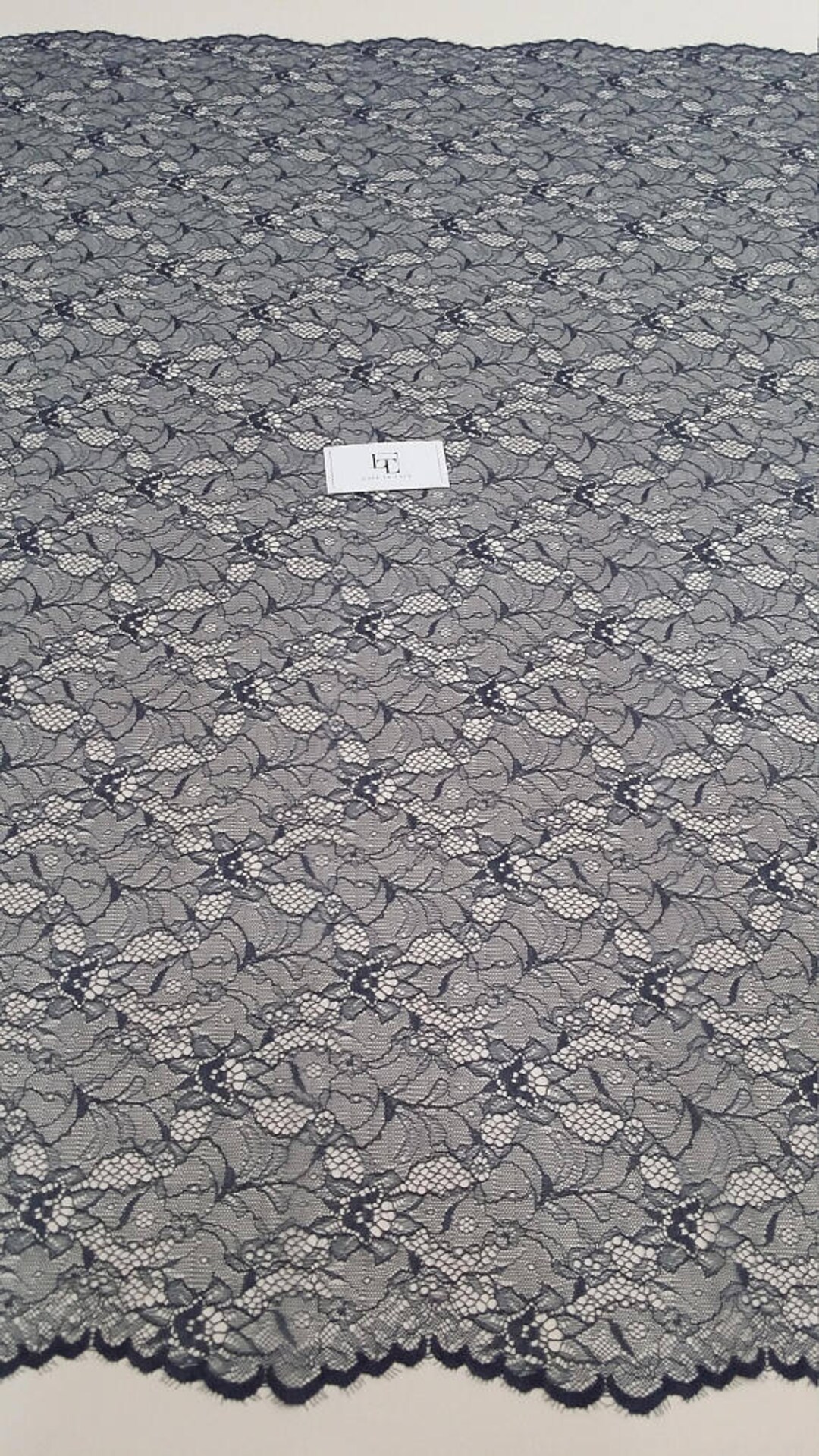 Grey Lace Fabric by the Yard, France Lace, Embroidery Lace, Wedding ...